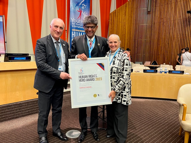 Kemmannu.com | United Nations Honors Harold D’Souza with Human Rights Hero Award 2023 at New York